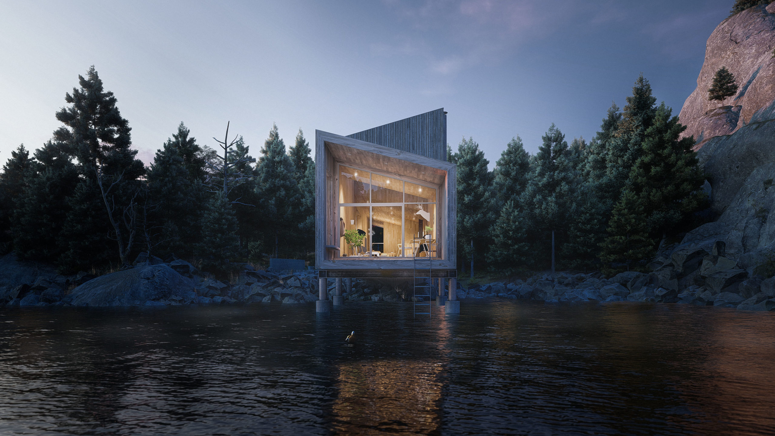 Exterior - Night_low - Lumion 3D Italia | Software di rendering 3D ...